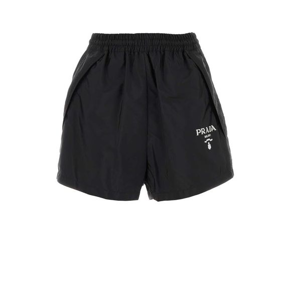 Prada | Shorts | Prada Black Renylon Shorts | Poshmark
